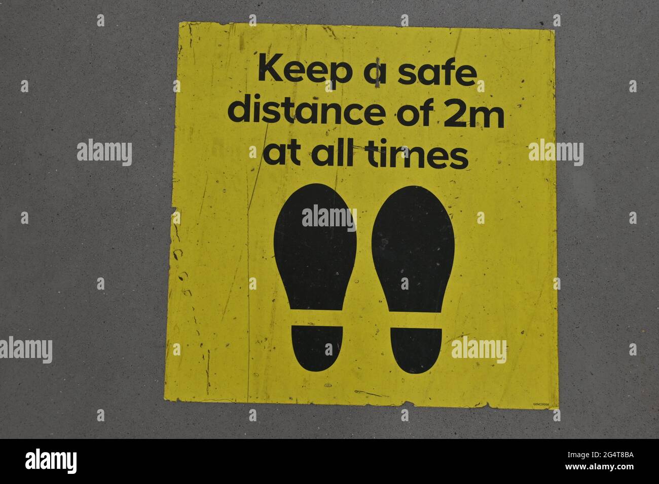 Cover 19 safety signs Stock Photo - Alamy