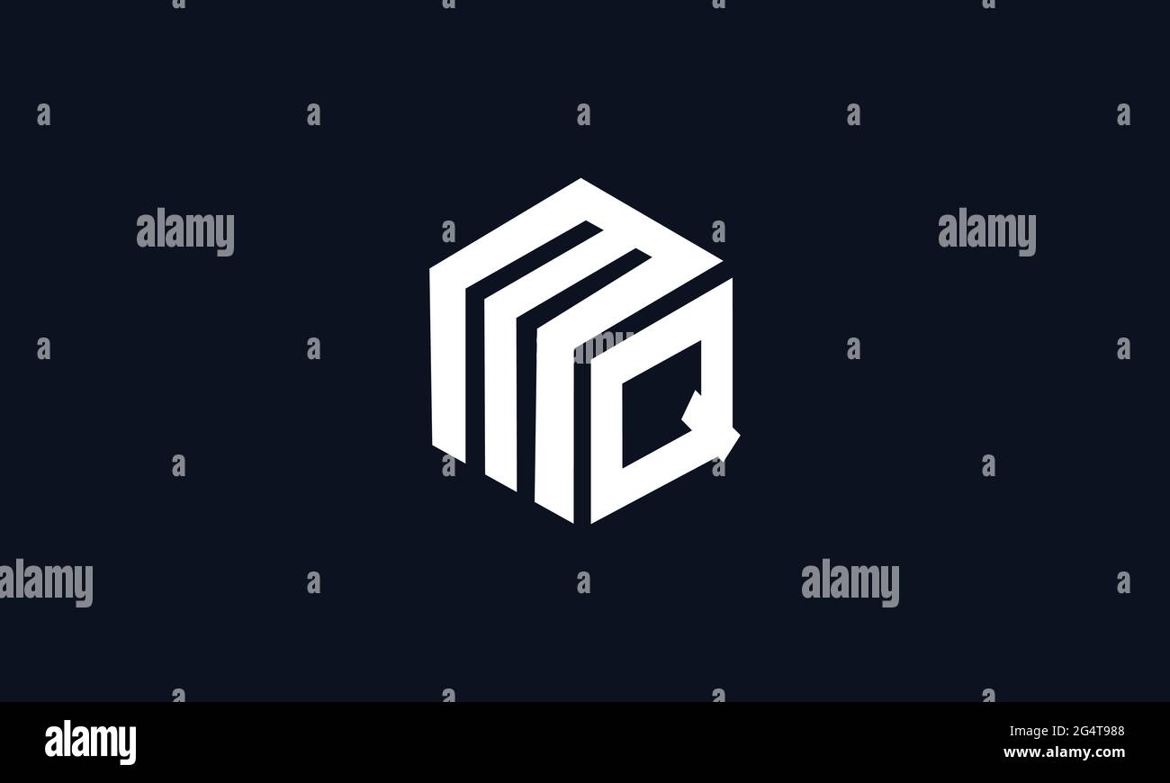 MQ and QM M or Q Initial Letter Vector Logo Design For Brand Stock ...