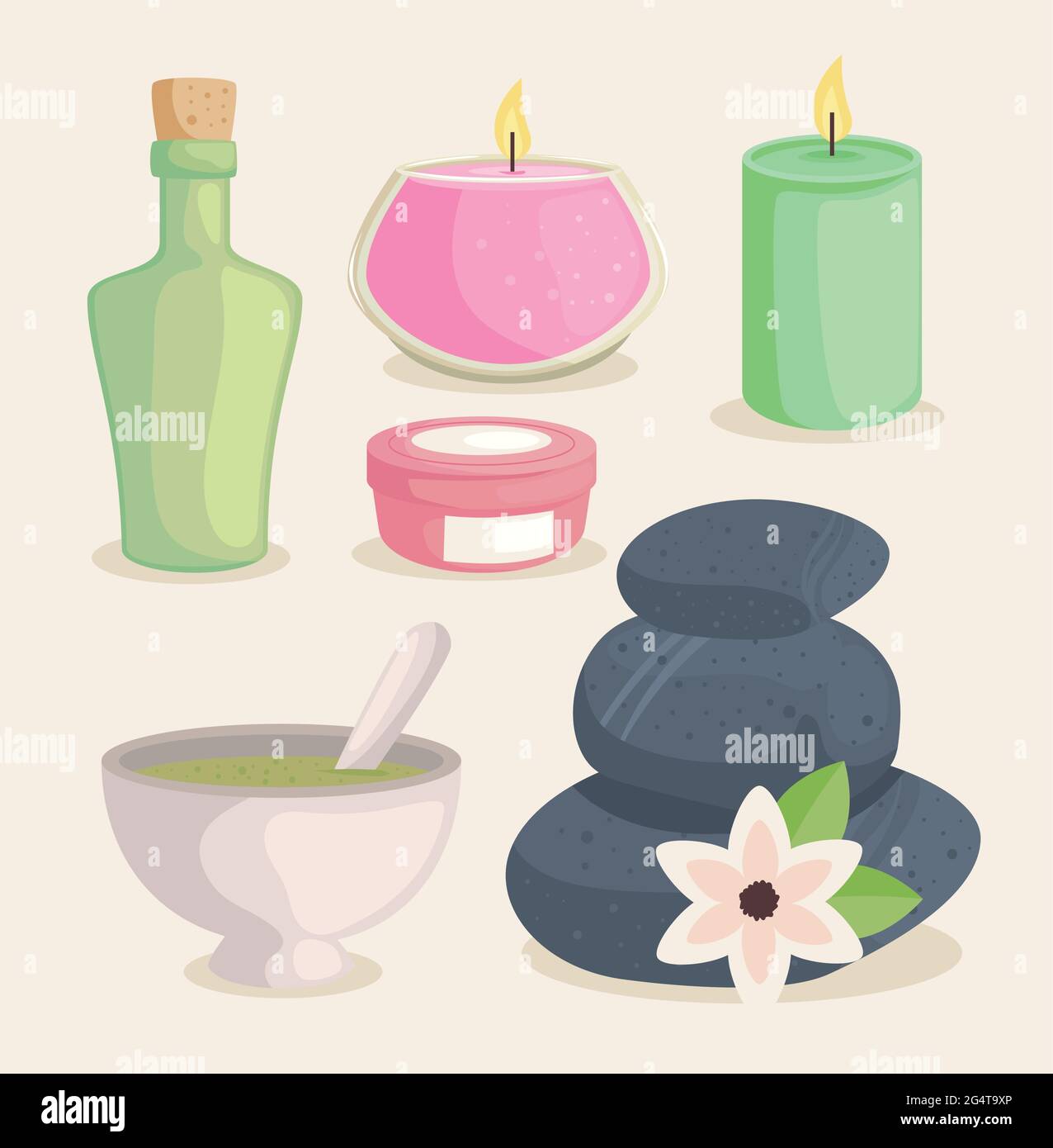 spa collection icons Stock Vector Image & Art - Alamy