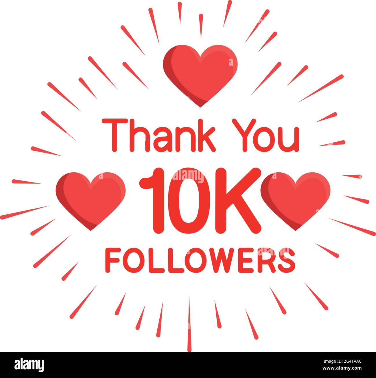Thank You Followers 10k Stock Vector Image And Art Alamy
