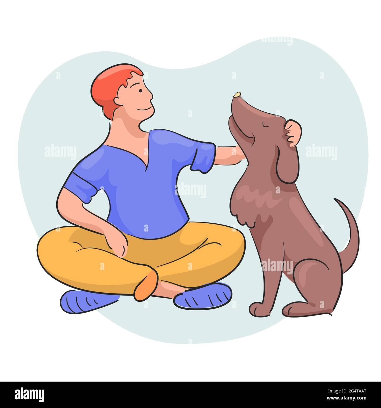 Lady dog portrait Cut Out Stock Images & Pictures - Alamy