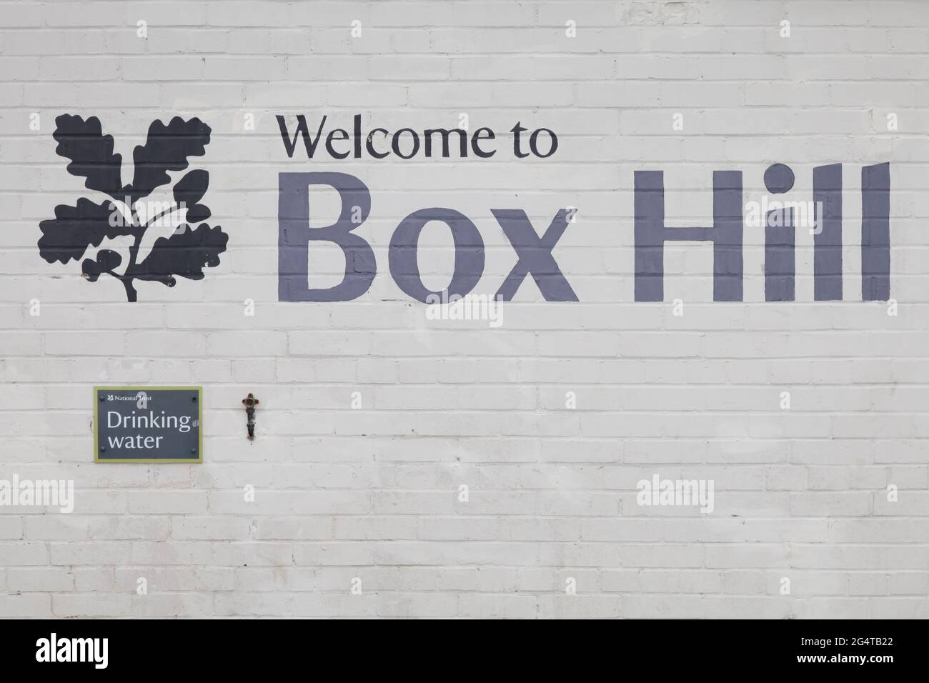 Welcome to box hill sign hi-res stock photography and images - Alamy