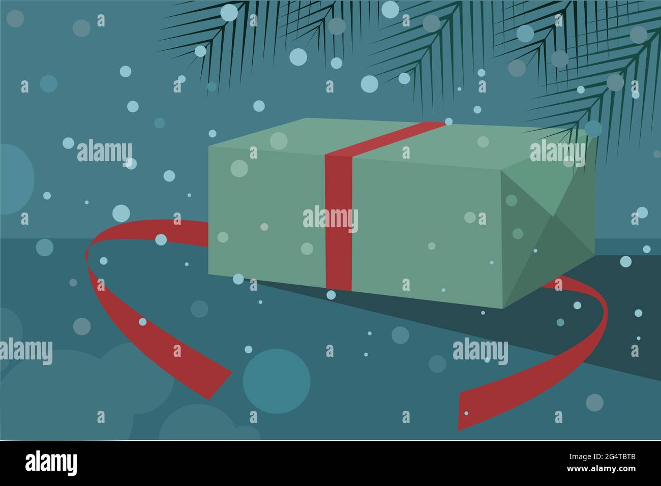 Xmas present gift winter Stock Vector Images - Alamy