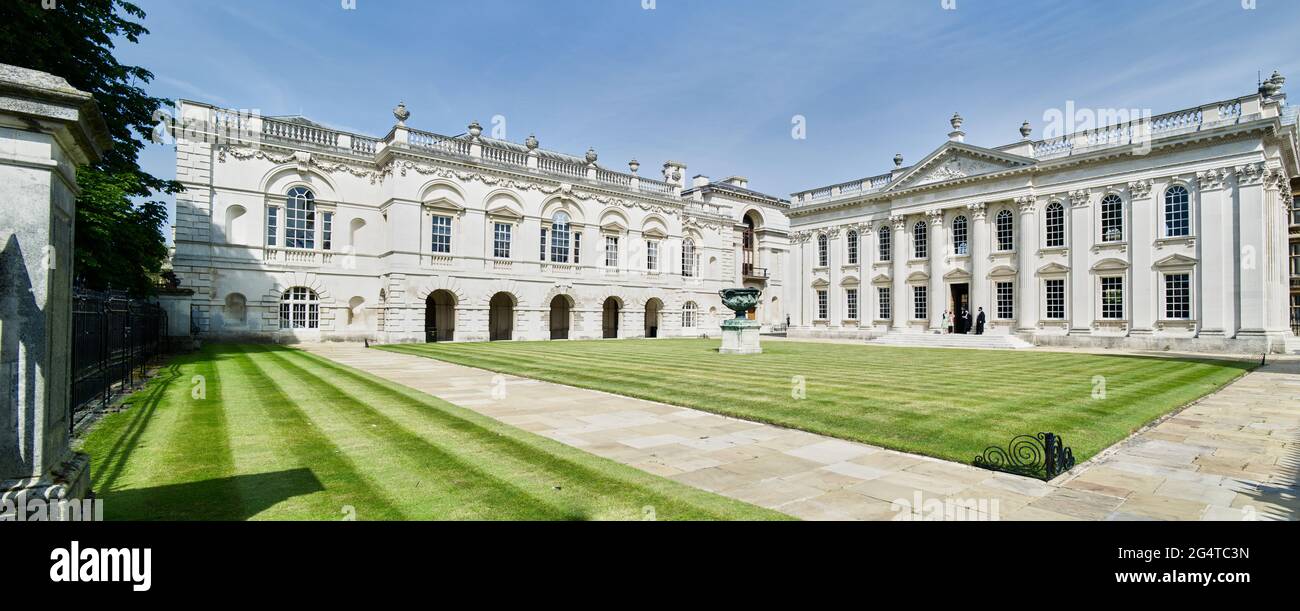 Panoramic view historic cambridge university hi-res stock photography ...