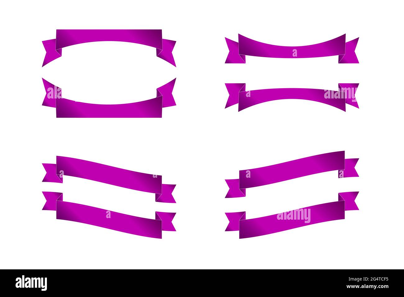 Violet ribbon Cut Out Stock Images & Pictures - Alamy