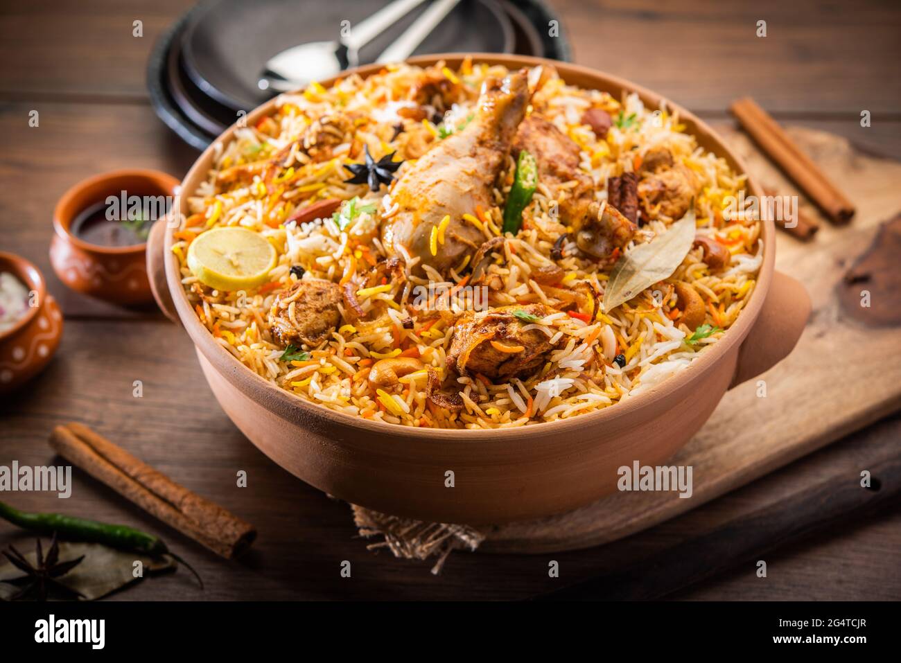 Dum Handi chicken Biryani is prepared in an earthen or clay pot called ...