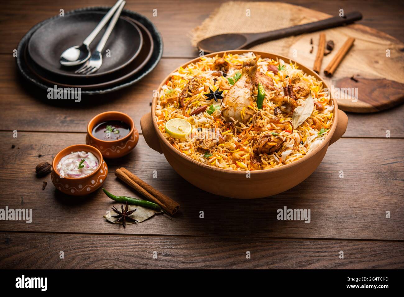 Dum Handi chicken Biryani is prepared in an earthen or clay pot called ...