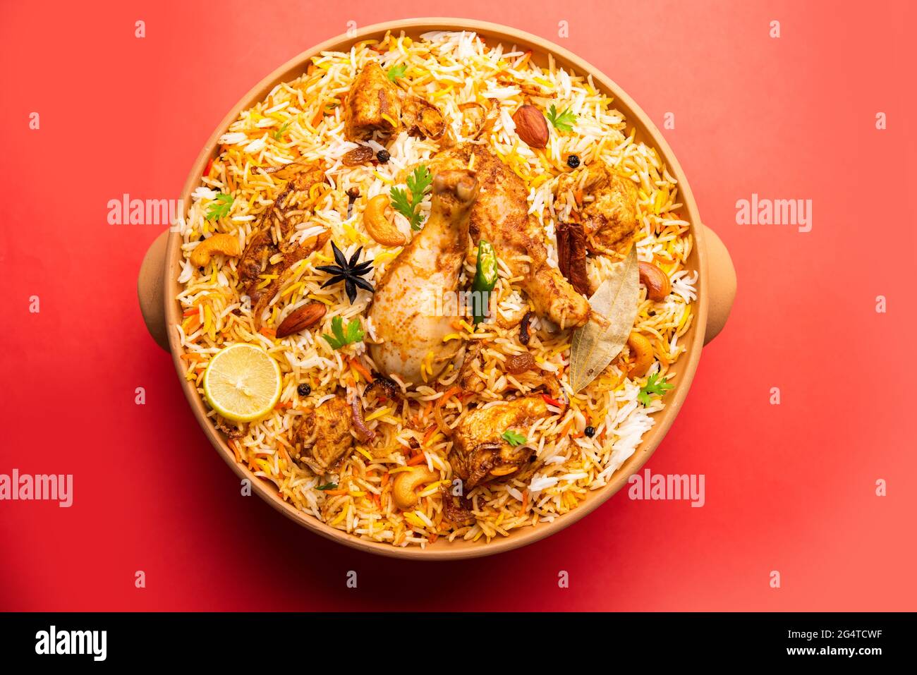Dum Handi chicken Biryani is prepared in an earthen or clay pot called ...