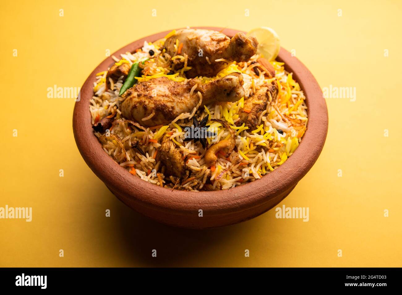 Dum Handi chicken Biryani is prepared in an earthen or clay pot called ...