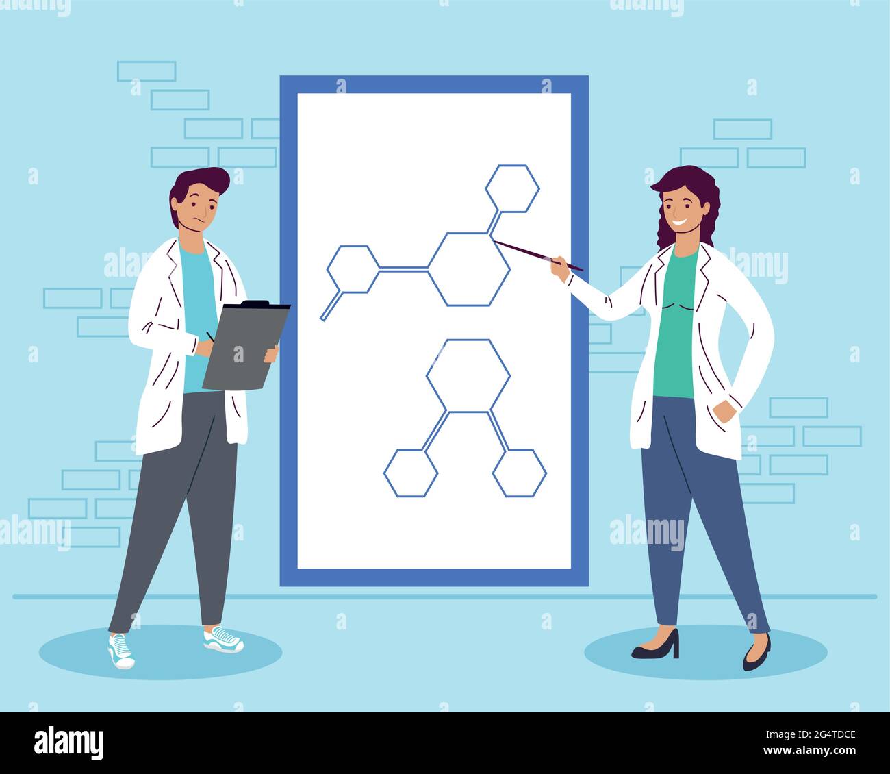 Laboratory team team scientists Stock Vector Images - Alamy