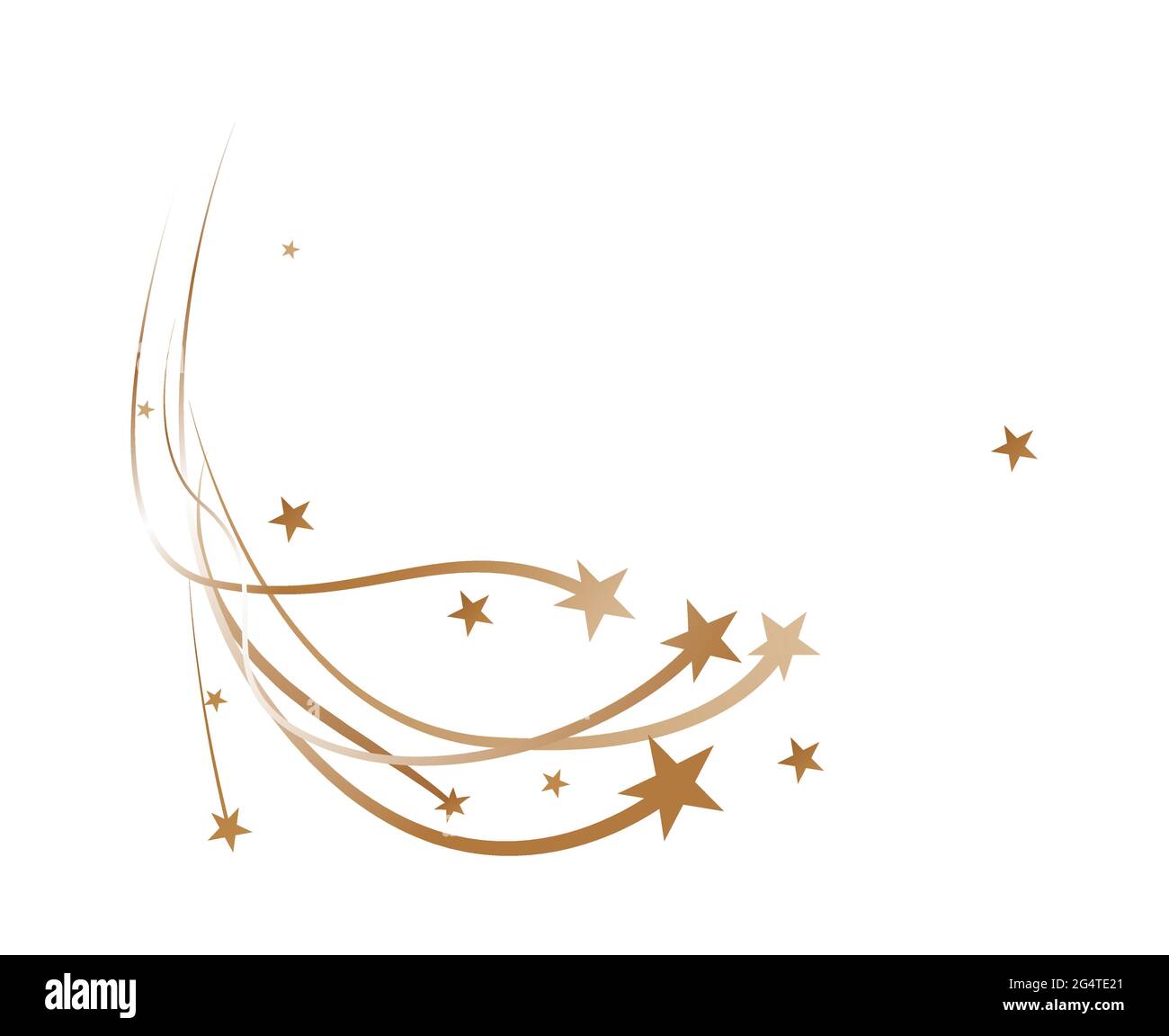 The falling stars are a simple drawing. Vector illustration Stock ...