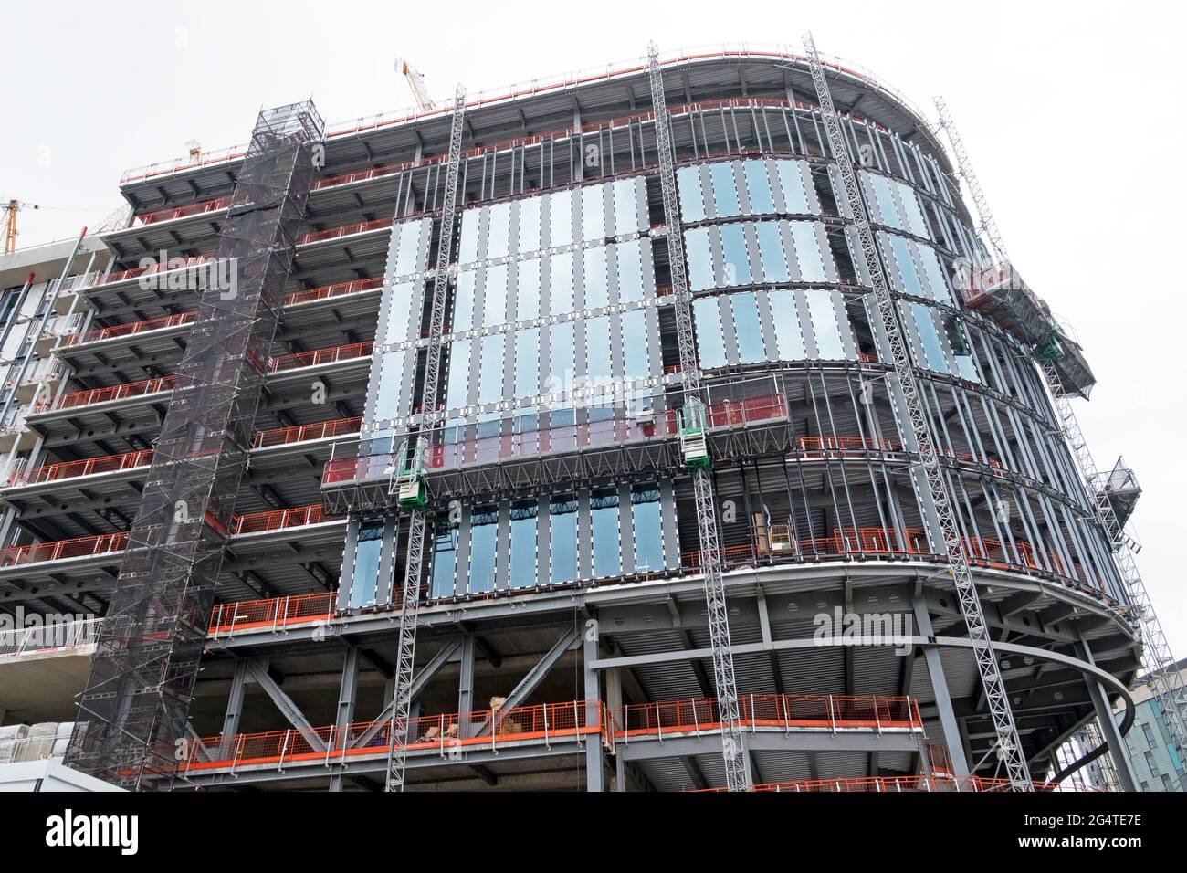The Interchange building under construction in Cardiff Central Square ...