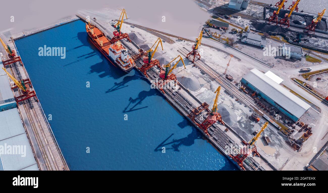 Transportation of iron ore, building materials by water transport ...