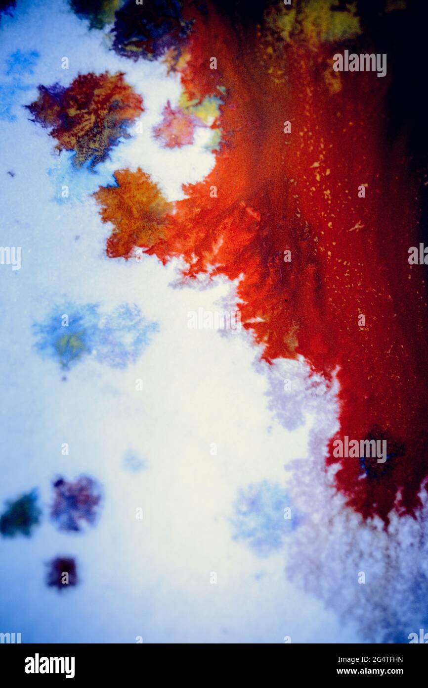 Ink stream paint background blur hi-res stock photography and images ...