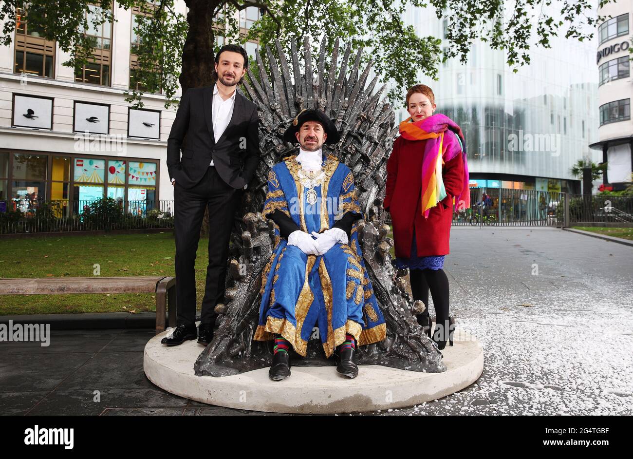London, UK. Alex Zane, The Lord Mayor of Westminster Jonathan Glanz and ...