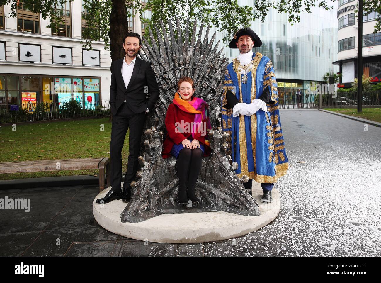 London, UK. Alex Zane, The Lord Mayor of Westminster Jonathan Glanz and ...