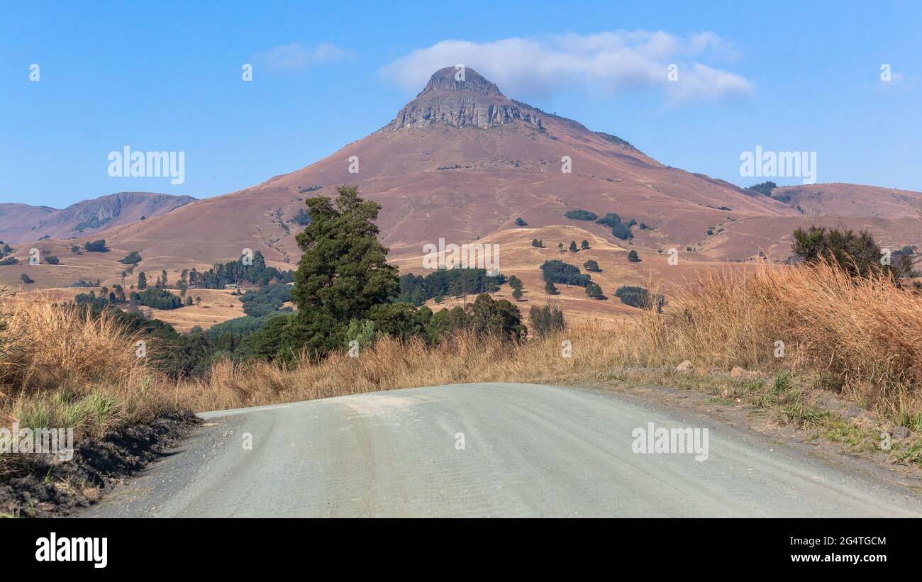 Dirt road route panoramic photo image in the Midlands of KZ Natal on ...