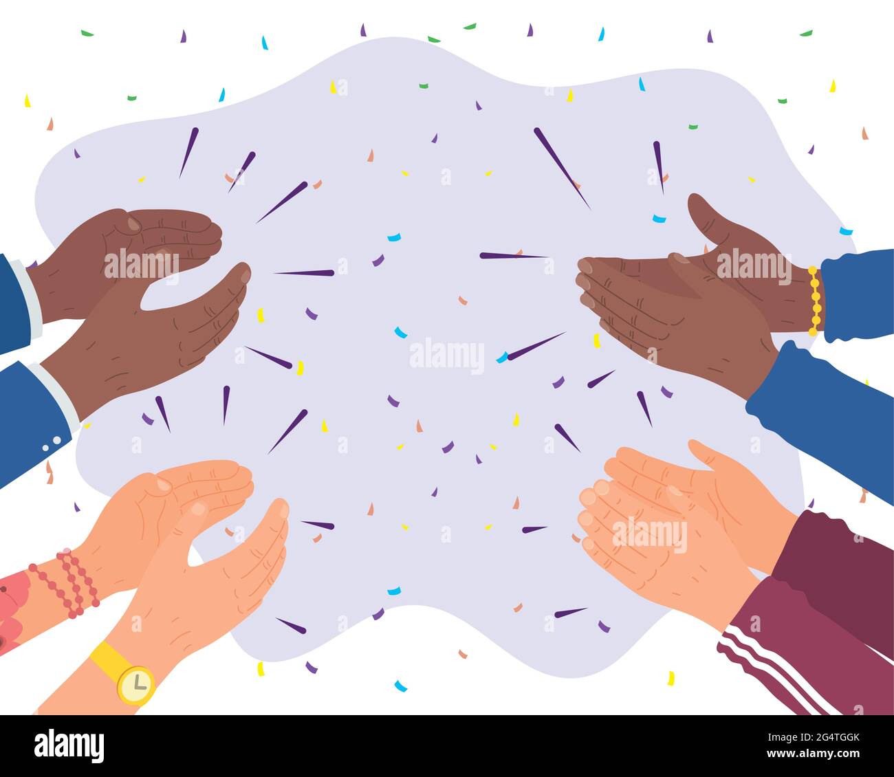 Hands Clapping Stock Vector Images Alamy