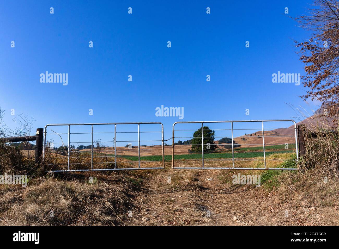 Dirt road route panoramic photo image in the Midlands of KZ Natal on ...