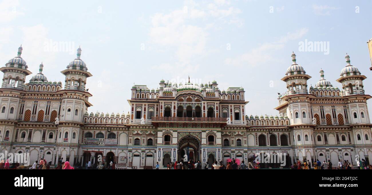 Janaki Temple of Nepal where Mata Sita was born Stock Photo - Alamy