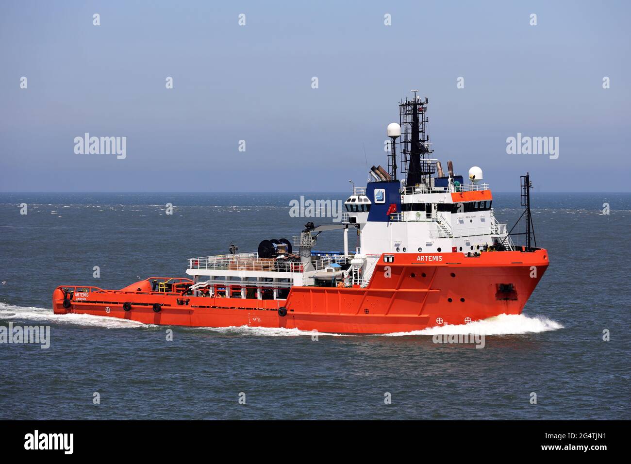 The offshore supply vessel Artemis will reach the port of Rotterdam on ...