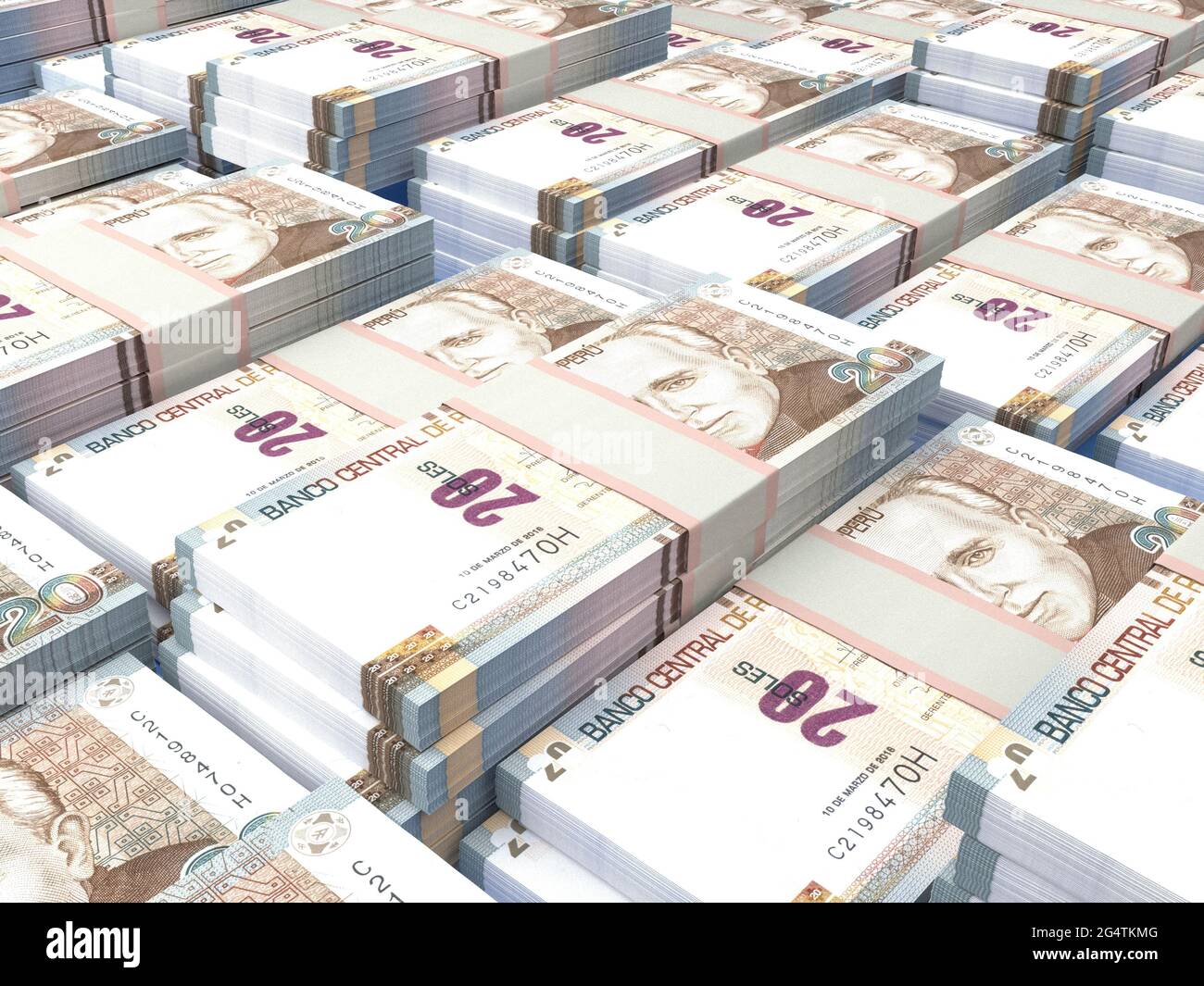 Money of Peru. Peruvian sol bills. PEN banknotes. 20 soles. Business ...