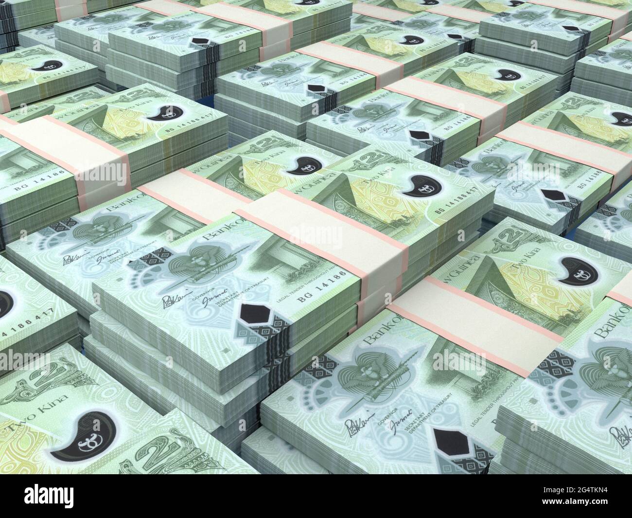 Money of Papua New Guinea. Papua New Guinean kina bills. PGK banknotes ...