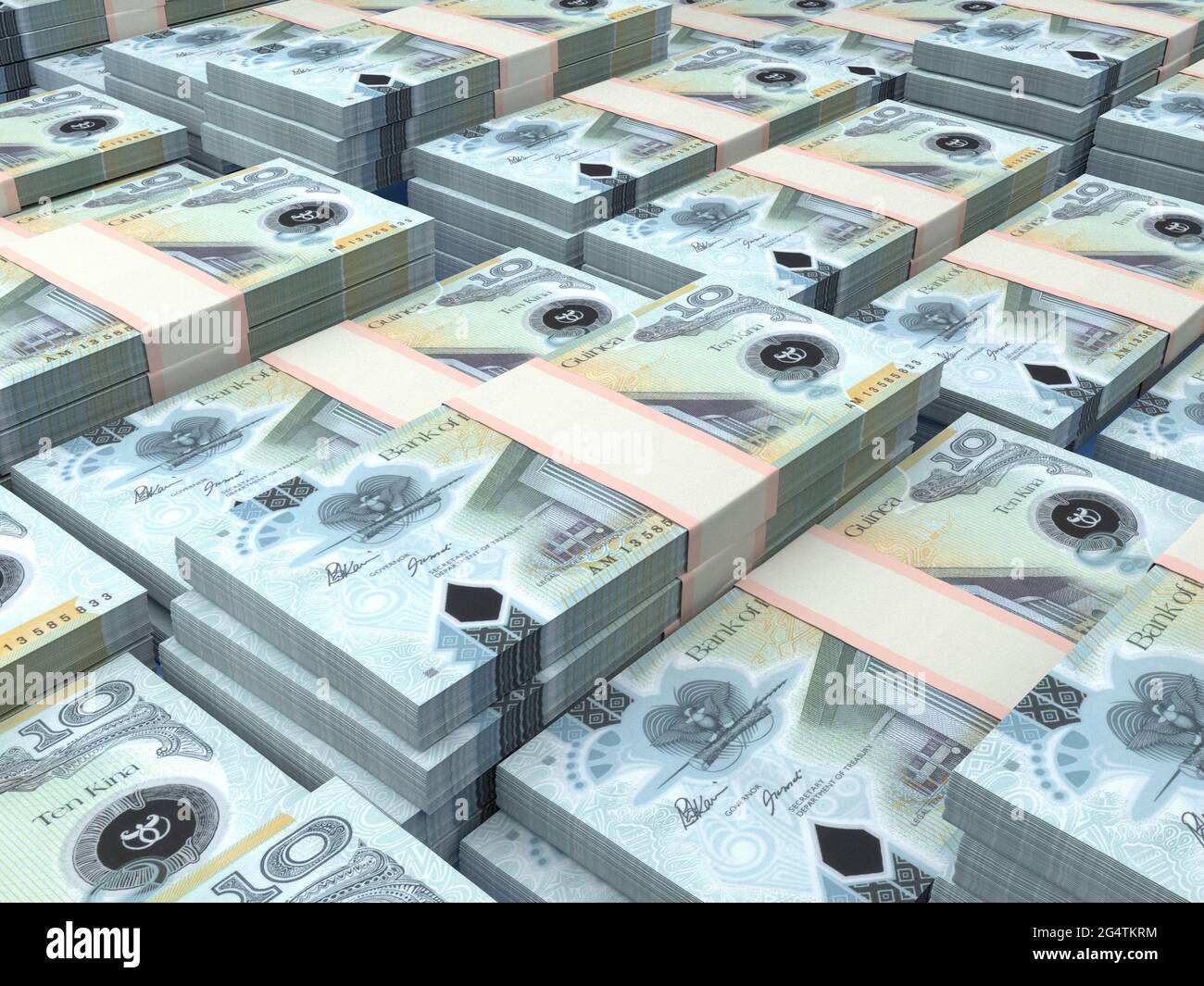 Money of Papua New Guinea. Papua New Guinean kina bills. PGK banknotes ...