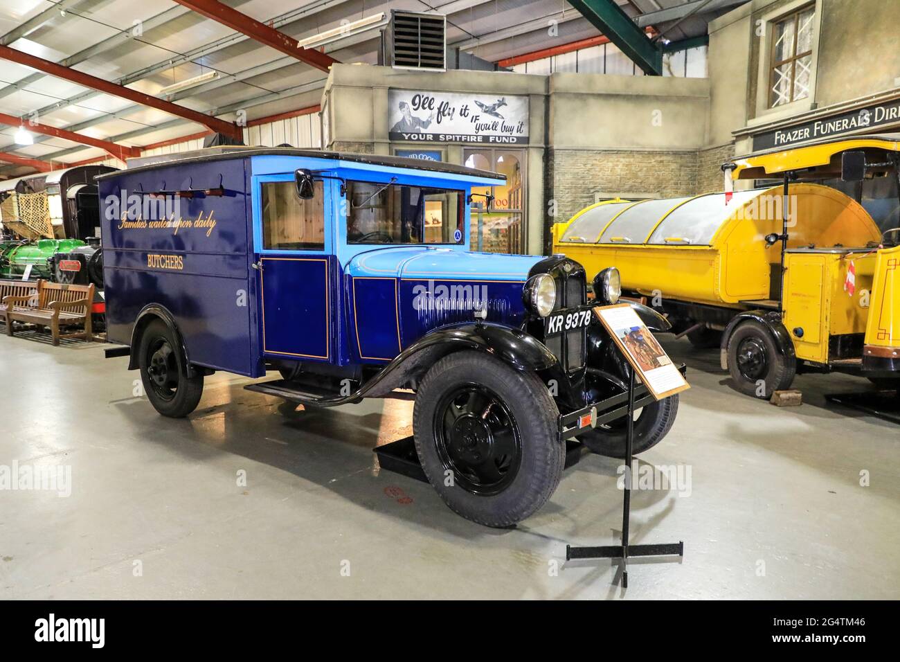 Jone's butchers van, a 1935 two-ton Ford BB, as featured in Dad's Army ...