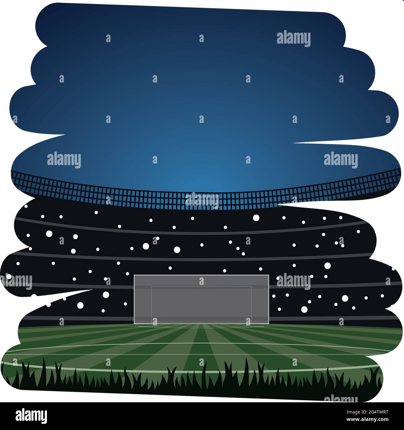 soccer sport stadium night scene Stock Vector Image & Art - Alamy