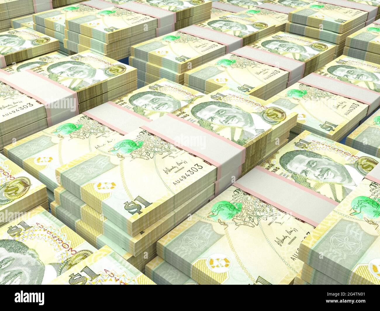 Money of Bahamas. Bahamas dollar bills. BSD banknotes. 1 dollars ...