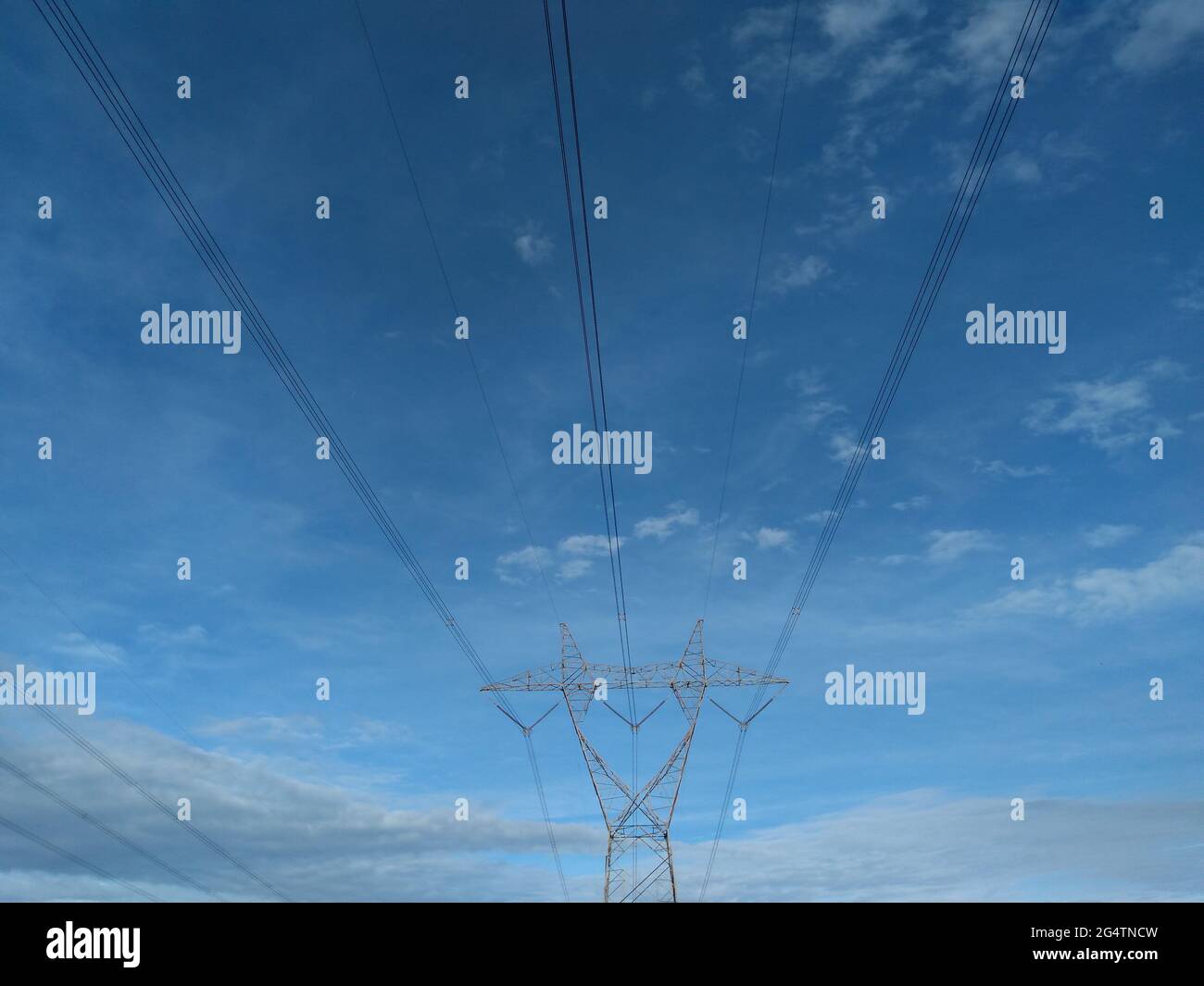 Sky with high voltage voltage and power power energy hi-res stock ...