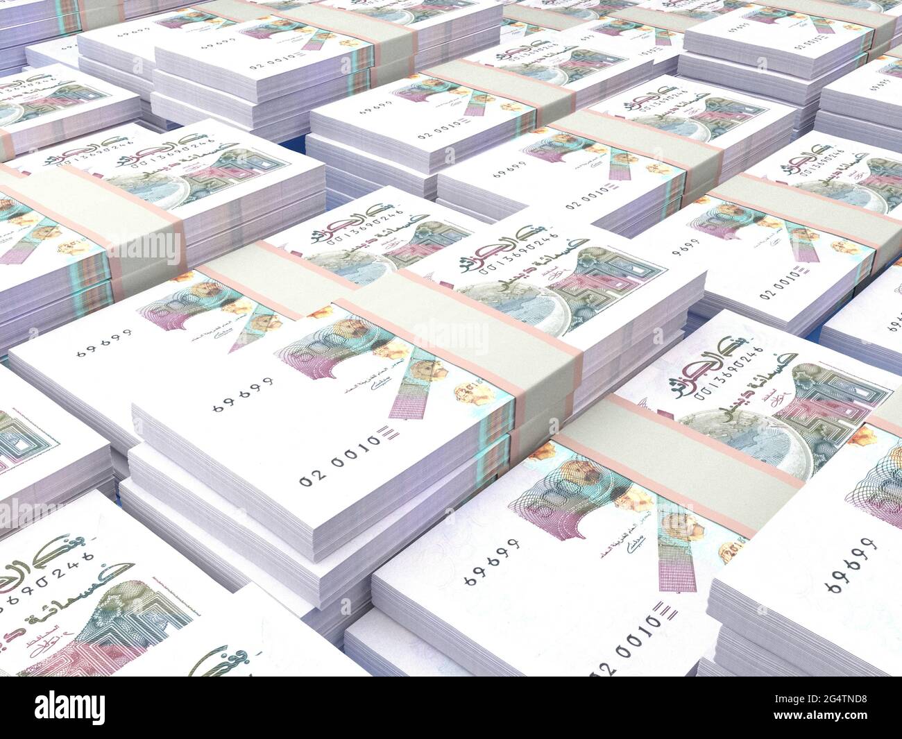 Money of Algeria. Algerian dinar bills. DZD banknotes. 500 dinars ...