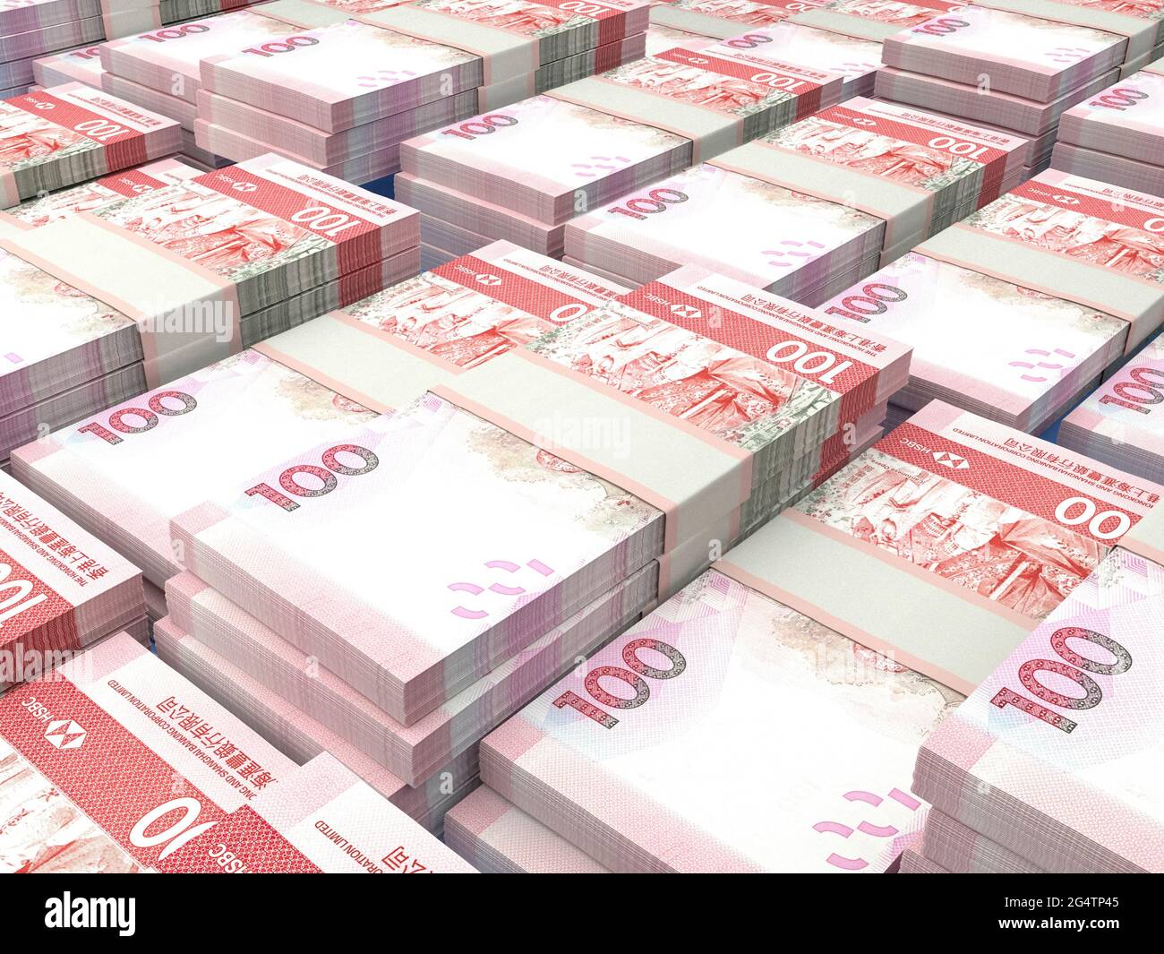 Money of Hong Kong. Hong Kong dollar bills. HKDHSBC banknotes. 100 ...