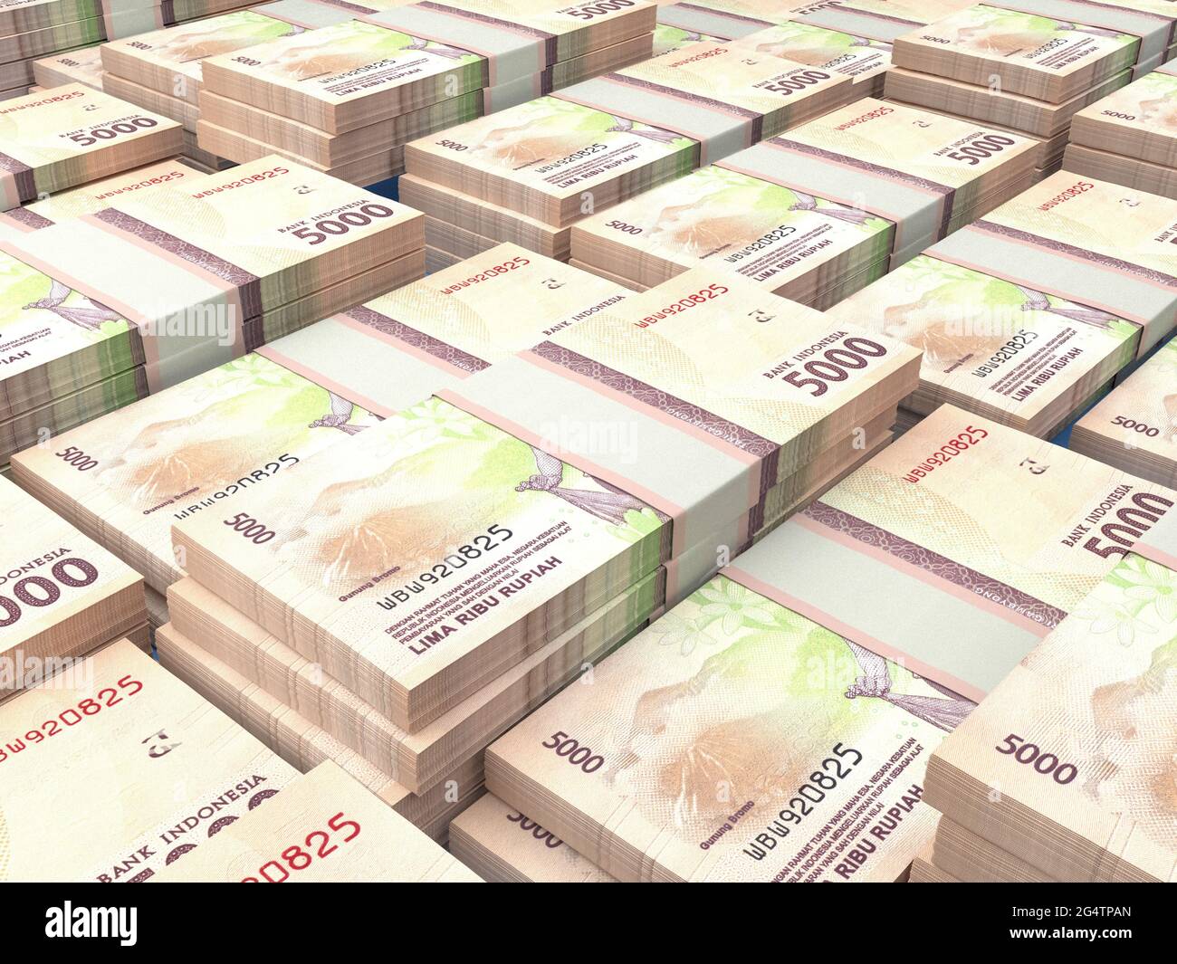 Money of Indonesia. Indonesian rupiah bills. IDR banknotes. 5000 ...