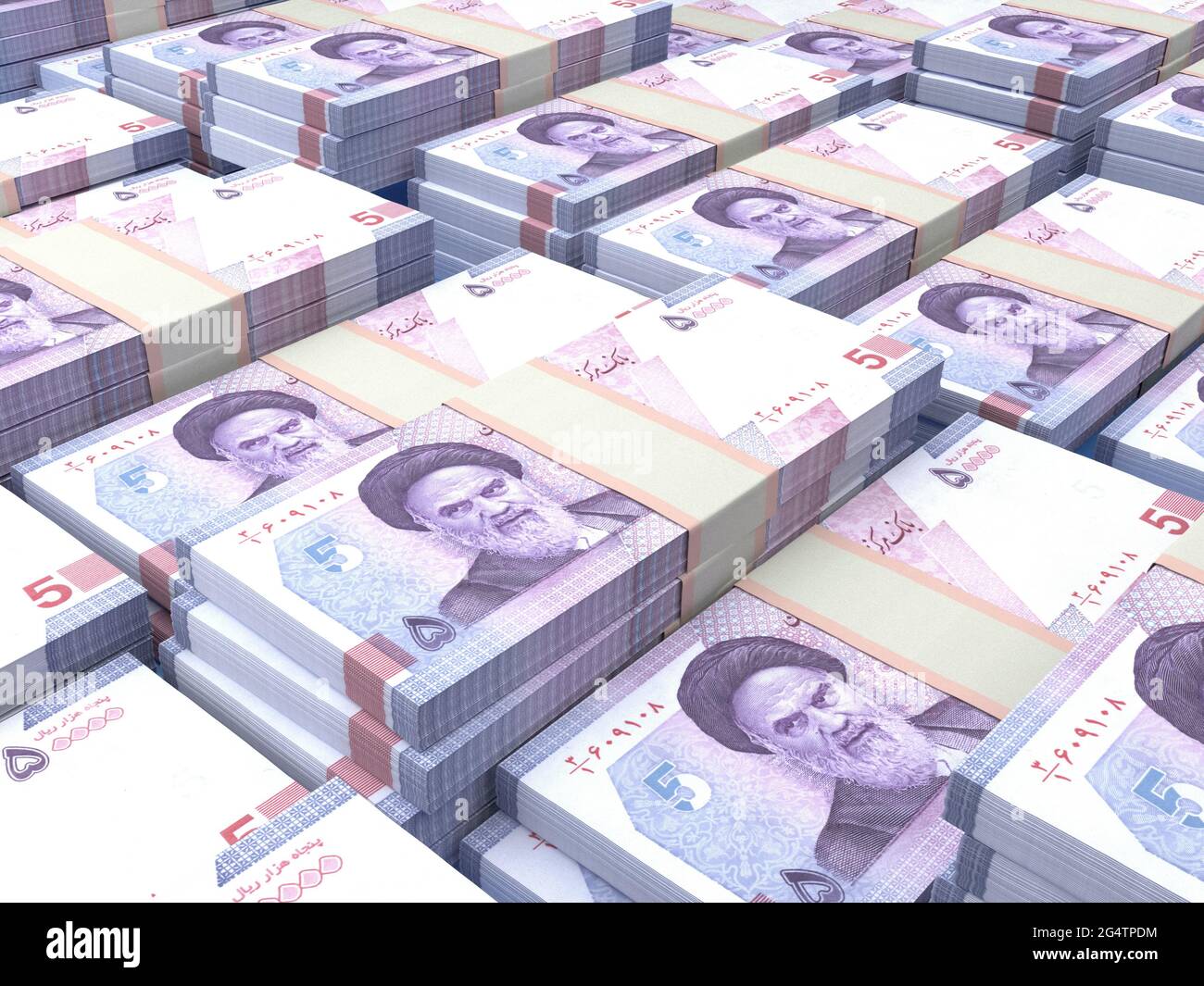 Money of Iran. Iranian rial bills. IRR banknotes. 50000 rials. Business ...