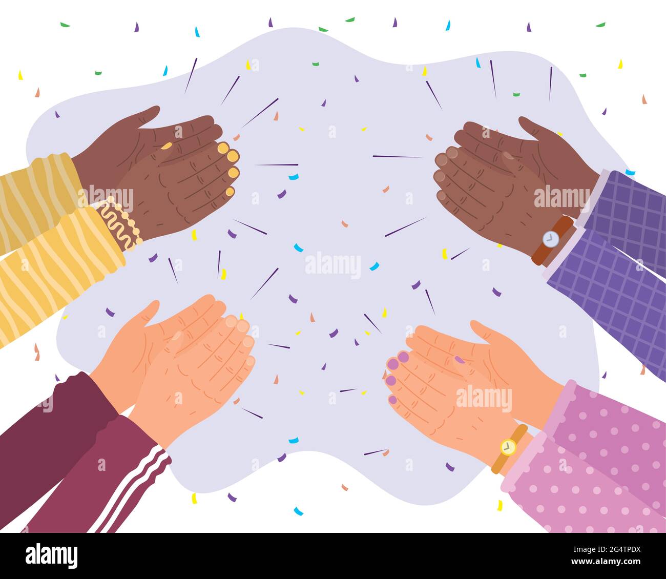 people hands clapping celebrating Stock Vector Image & Art - Alamy