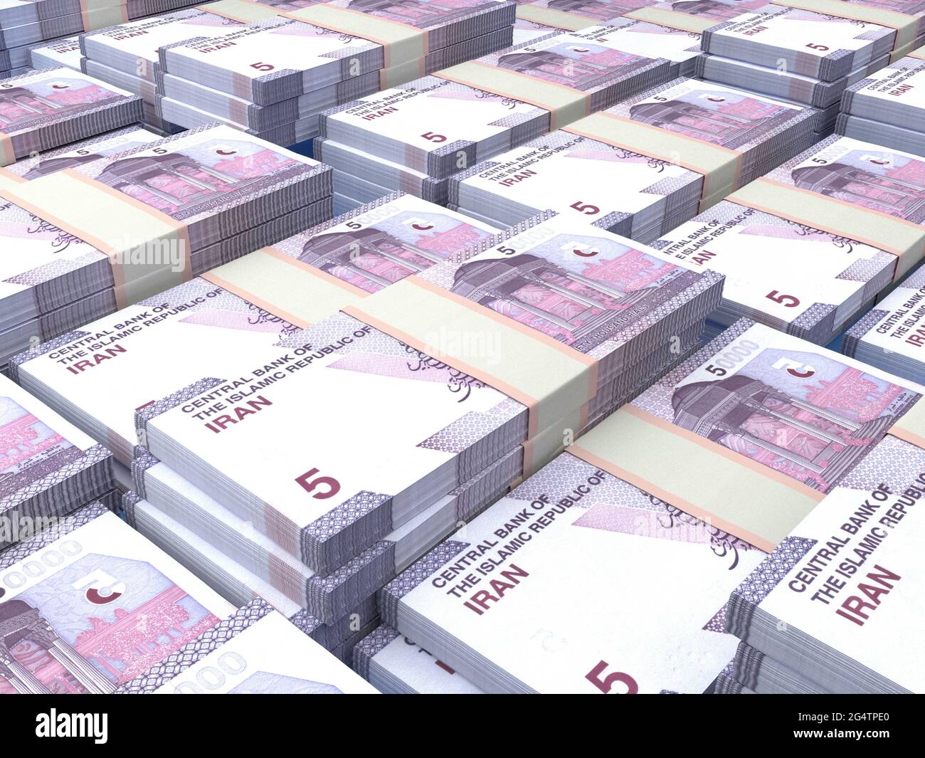 Money of Iran. Iranian rial bills. IRR banknotes. 50000 rials. Business ...