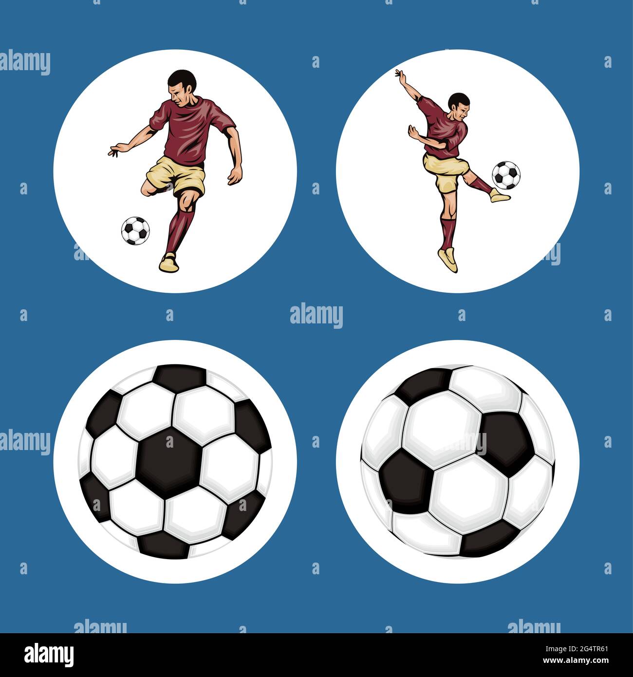 Four items Stock Vector Images - Alamy