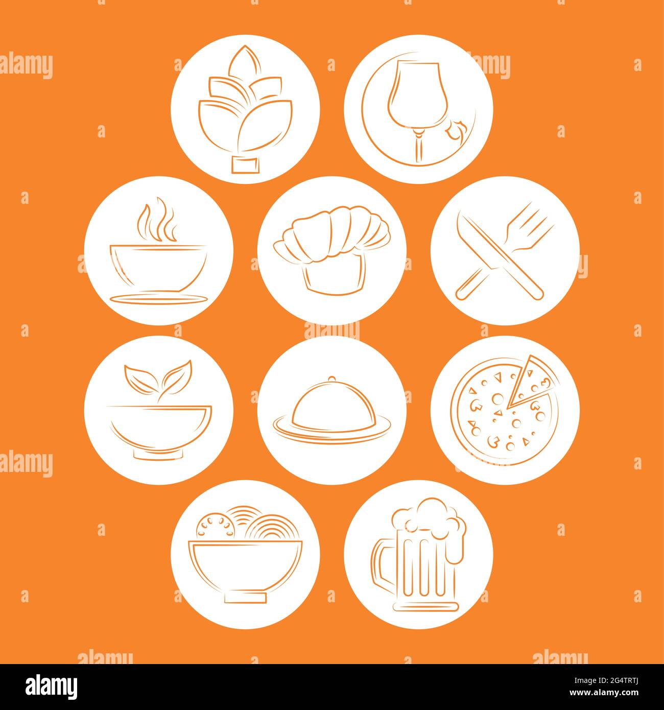 Eating circles Stock Vector Images - Alamy