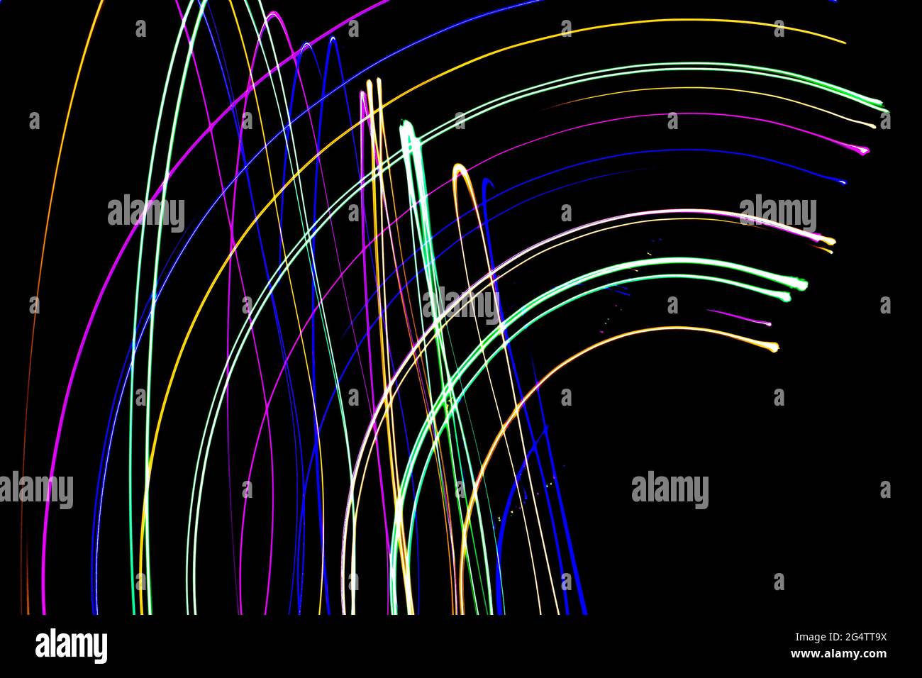 strings of colored lights Stock Photo - Alamy