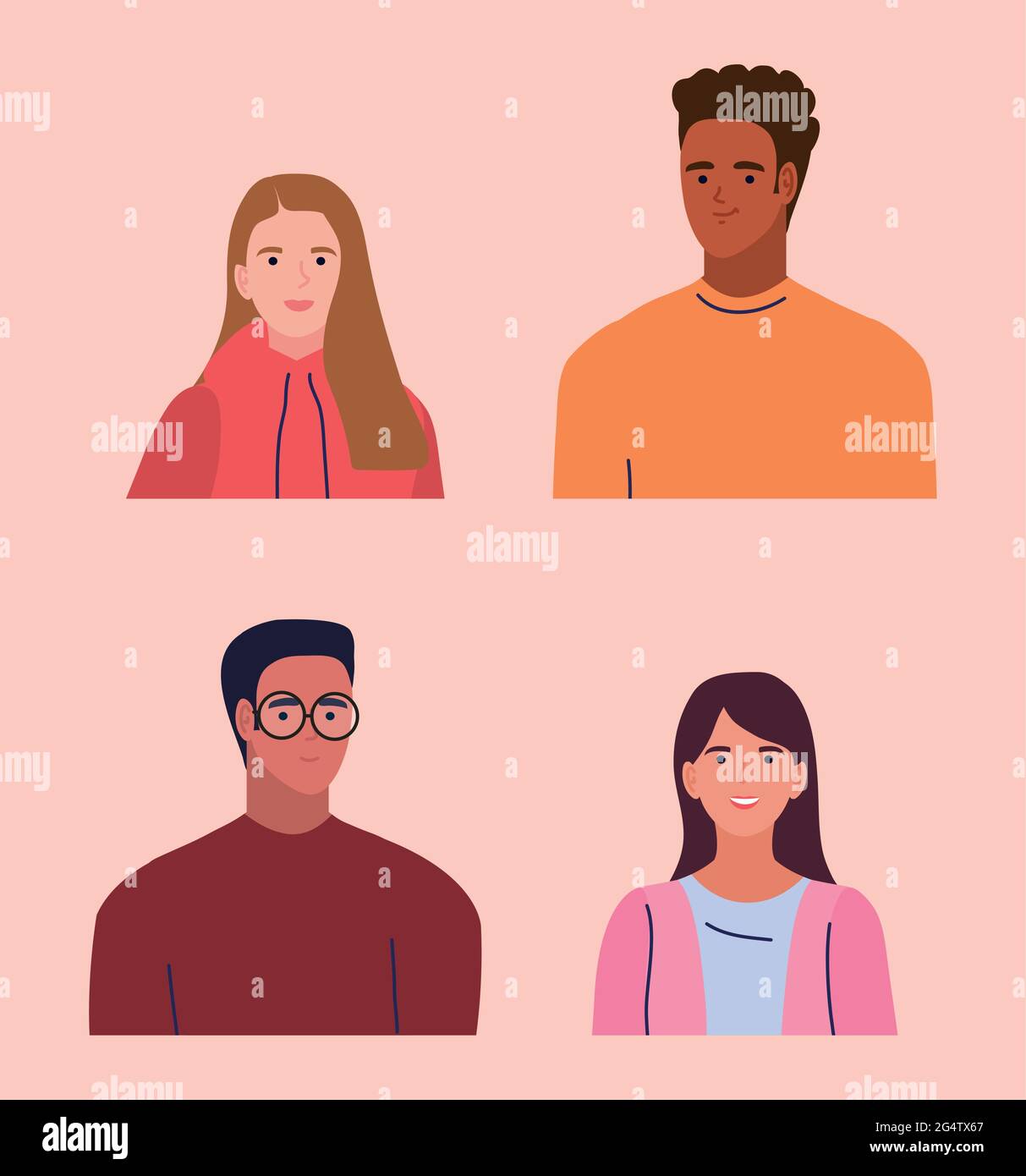 young people profiles Stock Vector Image & Art - Alamy