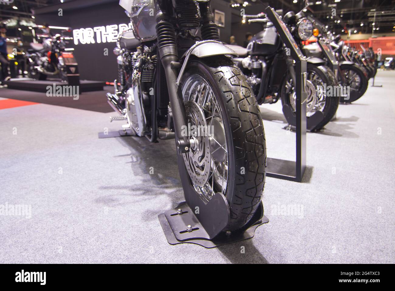 Modern triumph motorcycle hi-res stock photography and images - Alamy