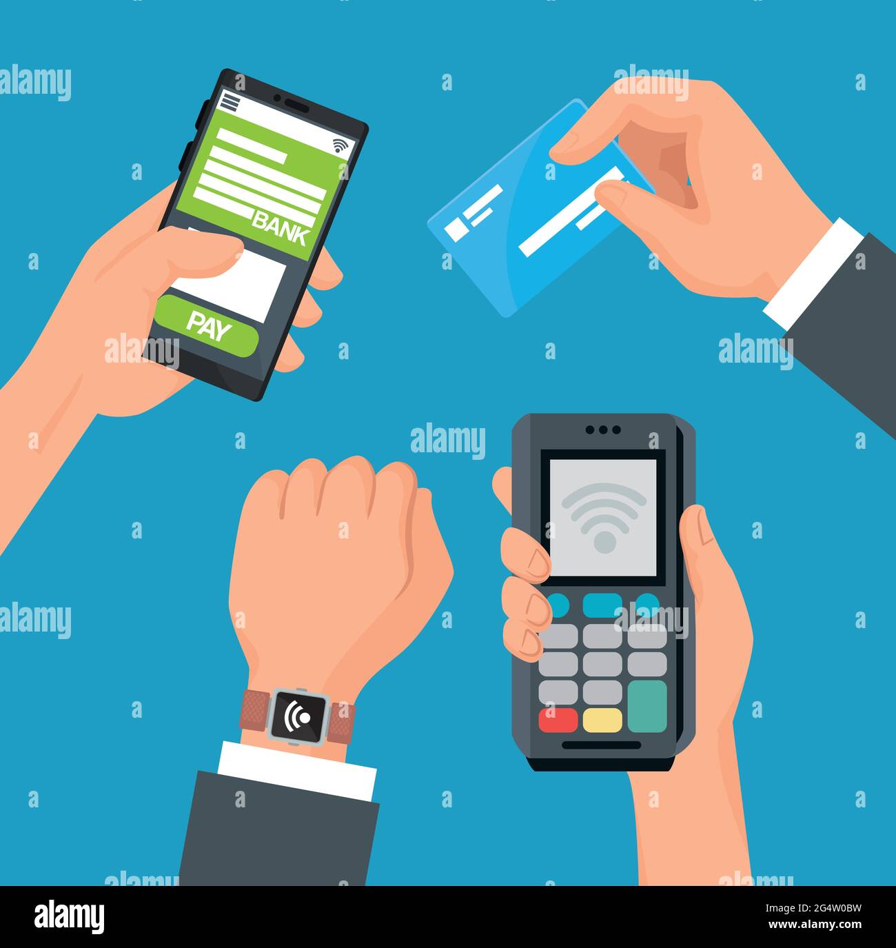 online payment options Stock Vector Image & Art - Alamy