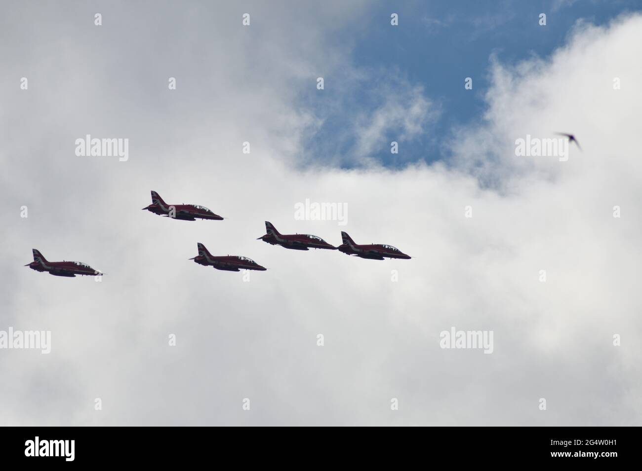 Red Arrows Aerobatic Display Team Stock Photo - Alamy