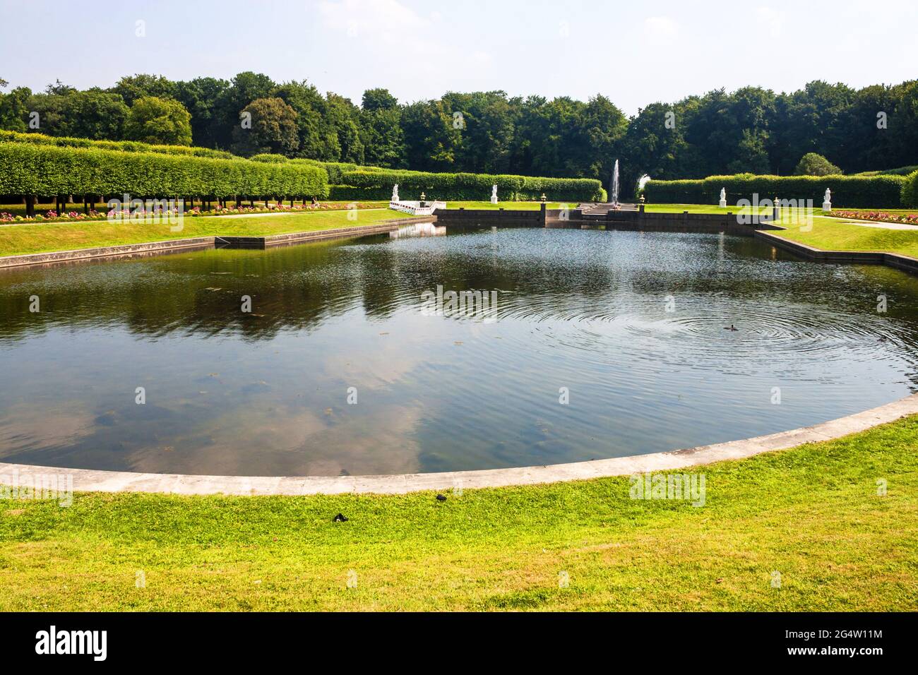 Garden of the chateau in Bruhl, Germany Stock Photo - Alamy