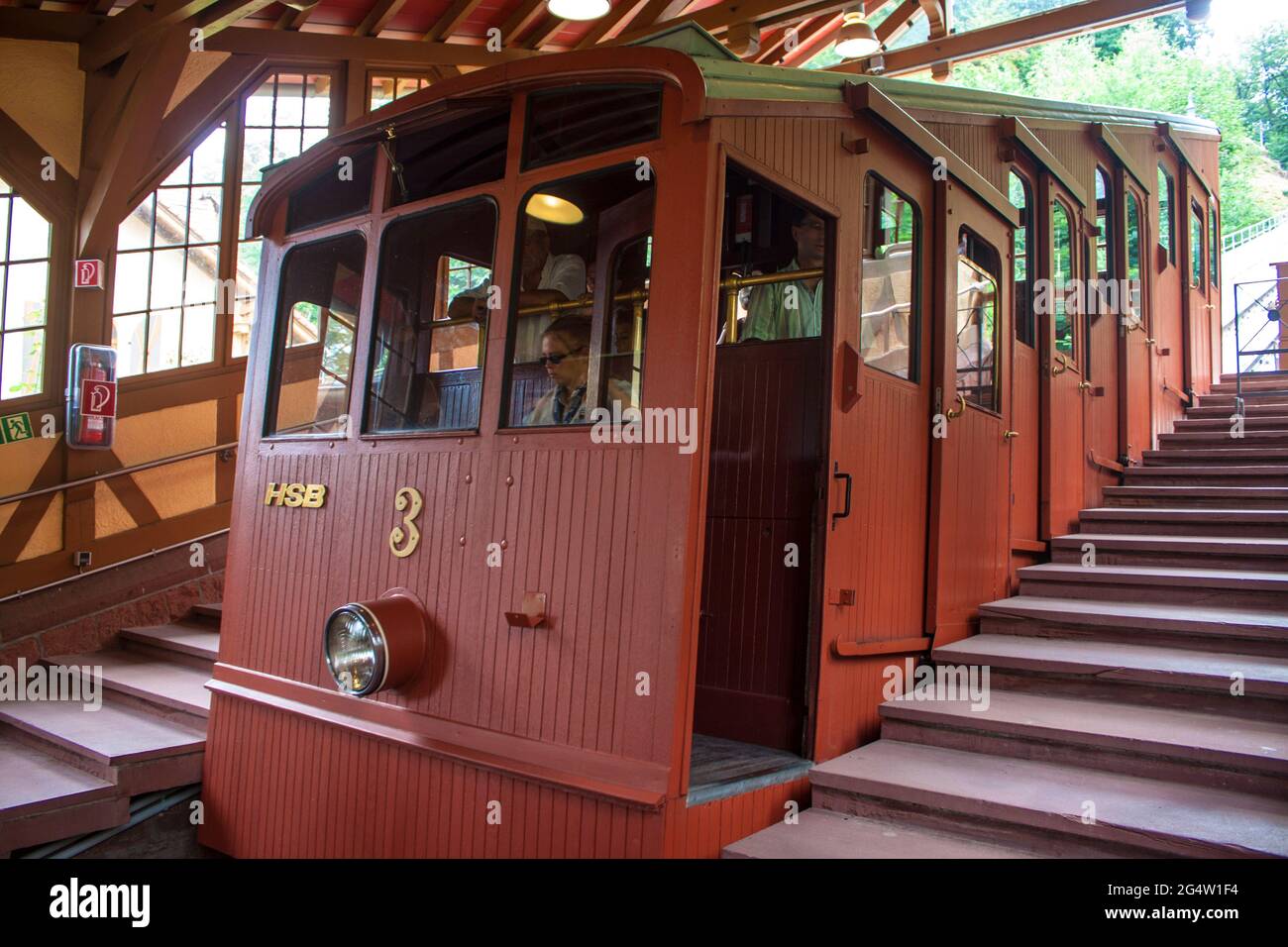 HEIDELBERG - AUGUST 4: Funicular railway in Heidelberg, Germany on ...