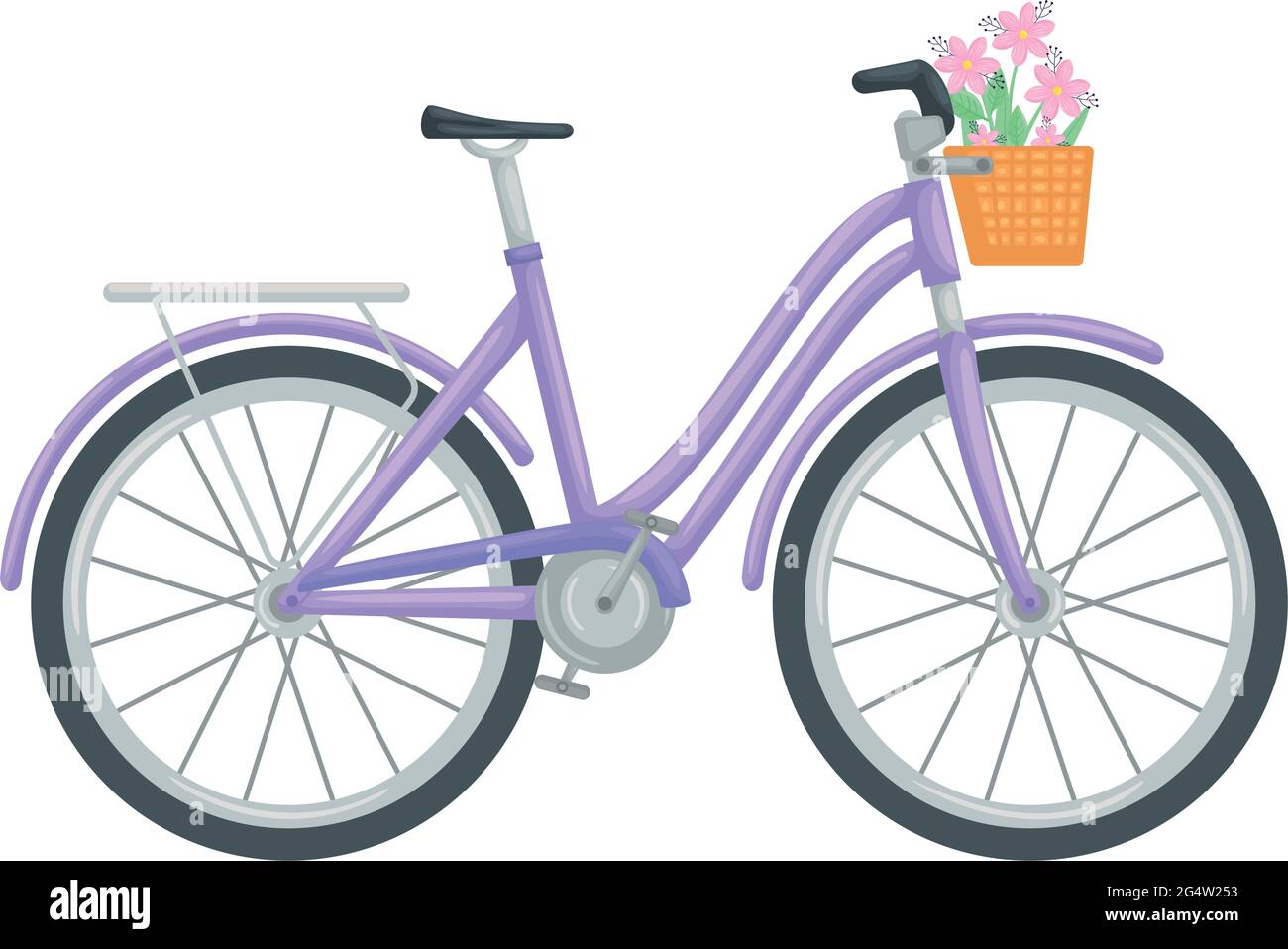 Lilac bike Stock Vector Images - Alamy