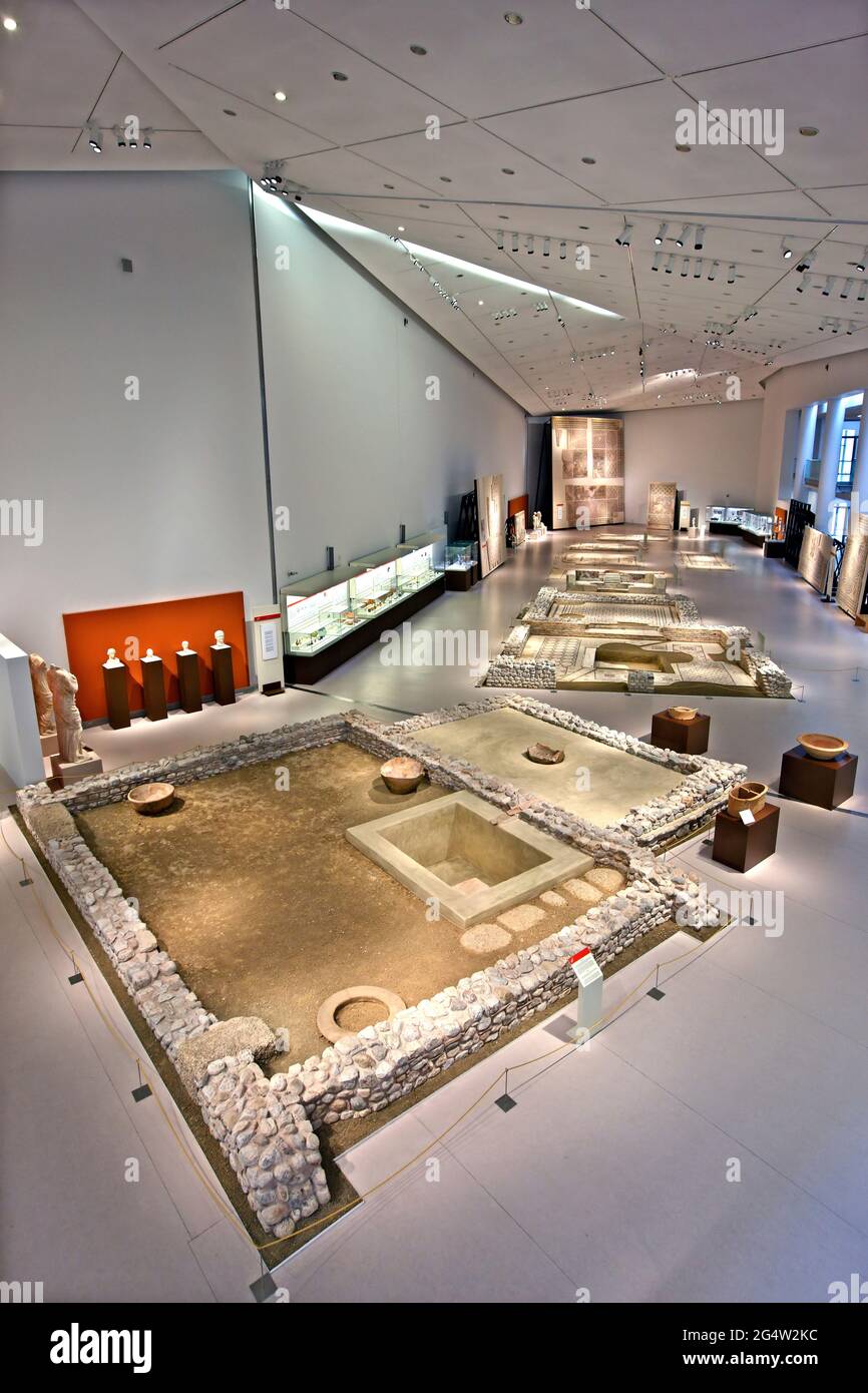 The archaeological museum of Patras (Peloponnese, Greece). Here, you ...