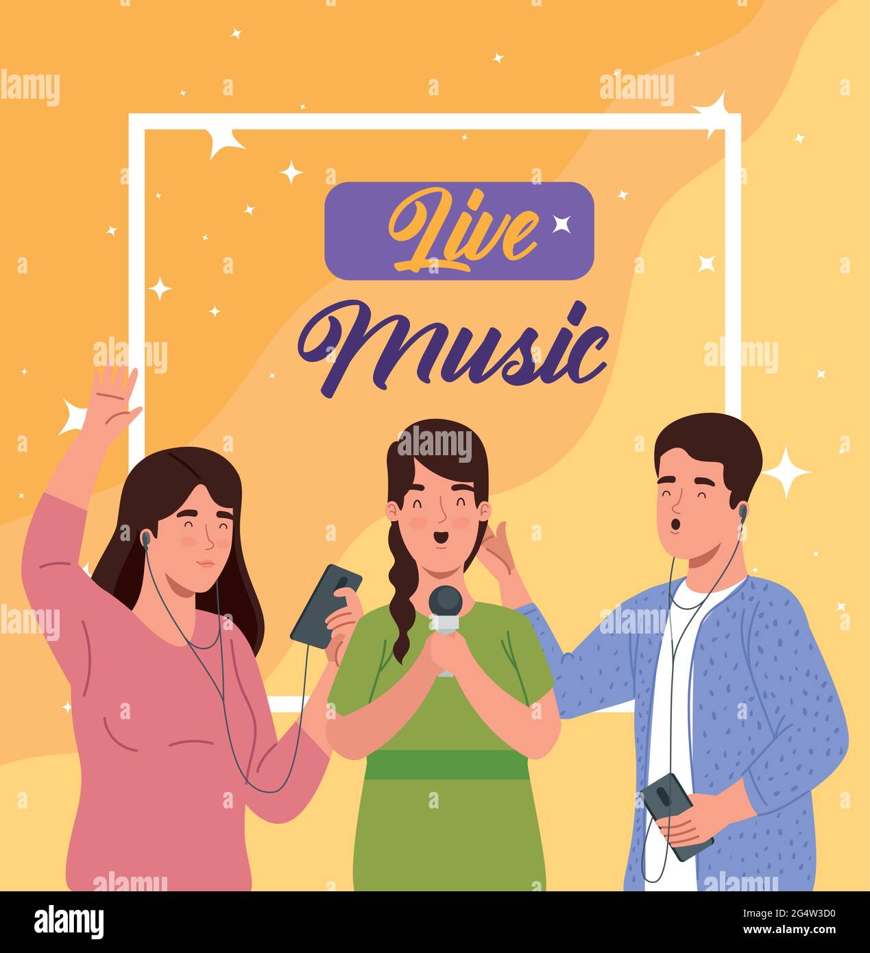 Live joyful Stock Vector Images - Alamy